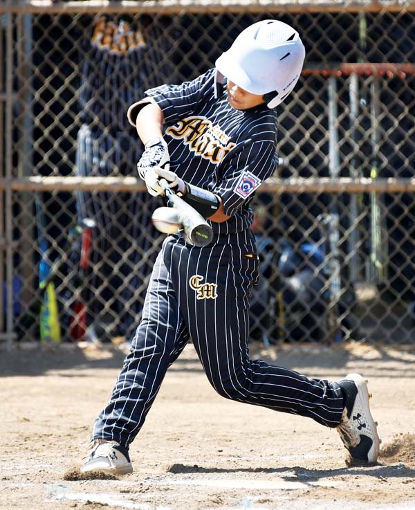 Central East Maui’s Kai Watanabe drives in a second-inning run Sunday. | News, Sports, Jobs ...